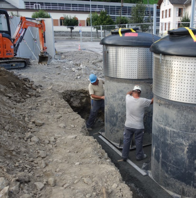 Eco-Point communal, Grône - Neurohr Maçonnerie SA